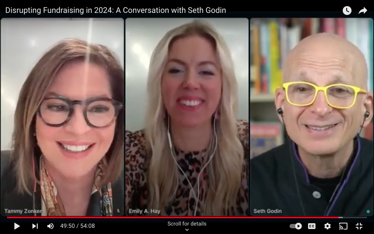 Transform24 Conference: Speaking with Seth Godin on Fundraising Success – Emily A. Hay